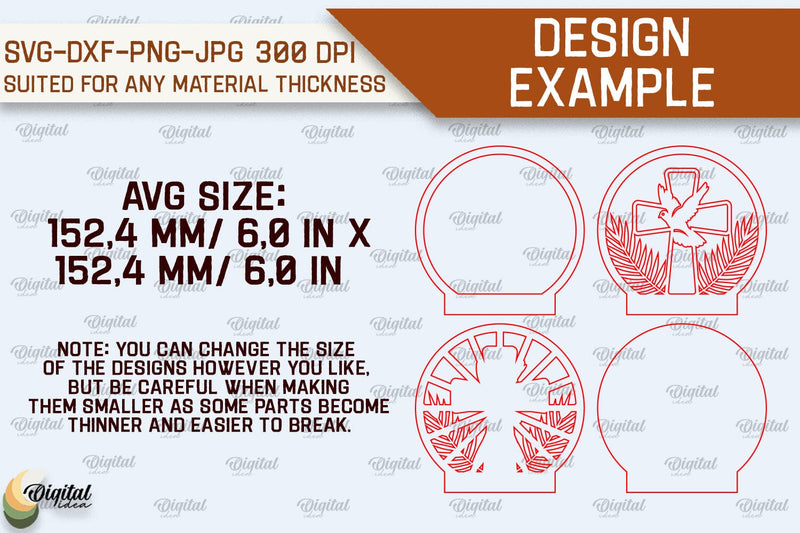 Christian Stand Decor Laser Cut. Religious Laser Cut SVG - So Fontsy