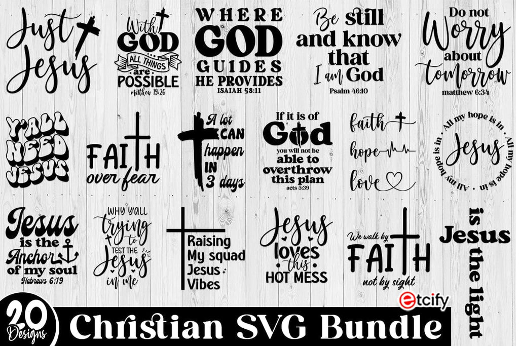 Christian svg bundle, Religious svg, Scripture svg, Bible Verse svg ...