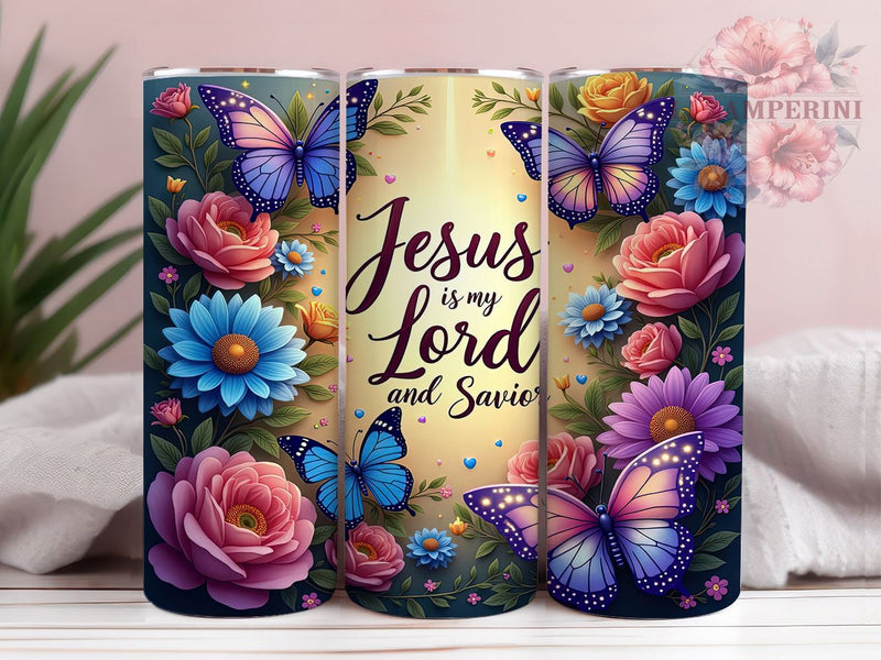 Christian Tumbler Wrap, Jesus Is My Lord Design, 20oz Sublimation Wrap ...