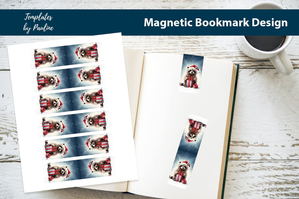 Christmas Animals Magnetic Bookmark Printable - So Fontsy
