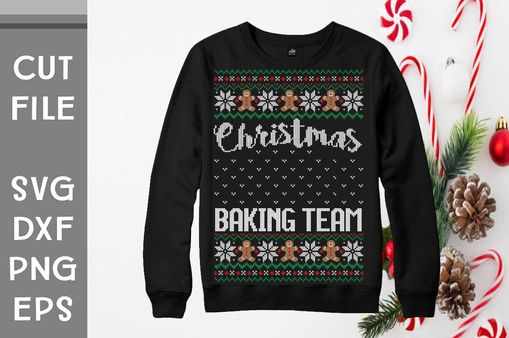 Christmas Baking Team Sweater design - So Fontsy