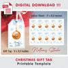 Christmas Basketball Gift Tag. Printable template. - So Fontsy