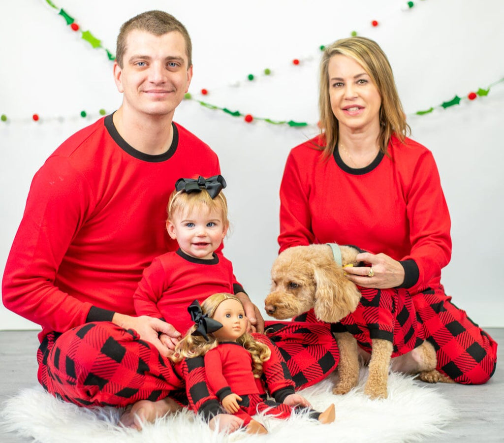 Buffalo Plaid Pajama Collection | Adults, Kids, Dolls, and Dogs - So Fontsy