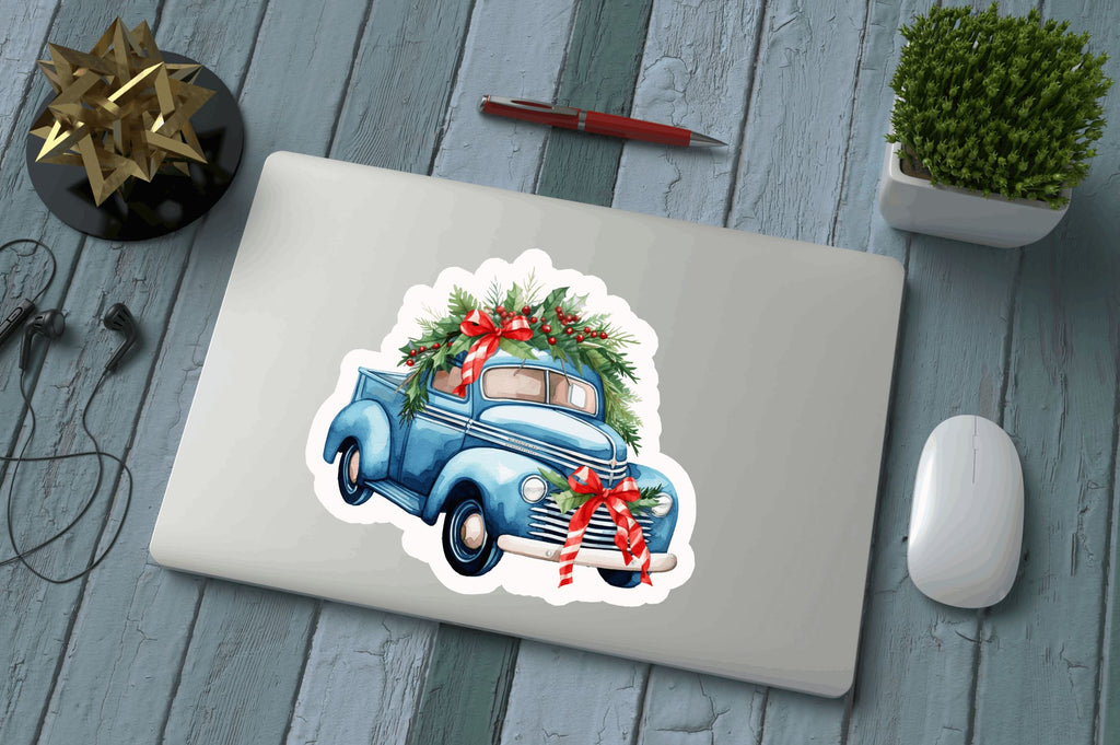 Christmas car Stickers Design - So Fontsy