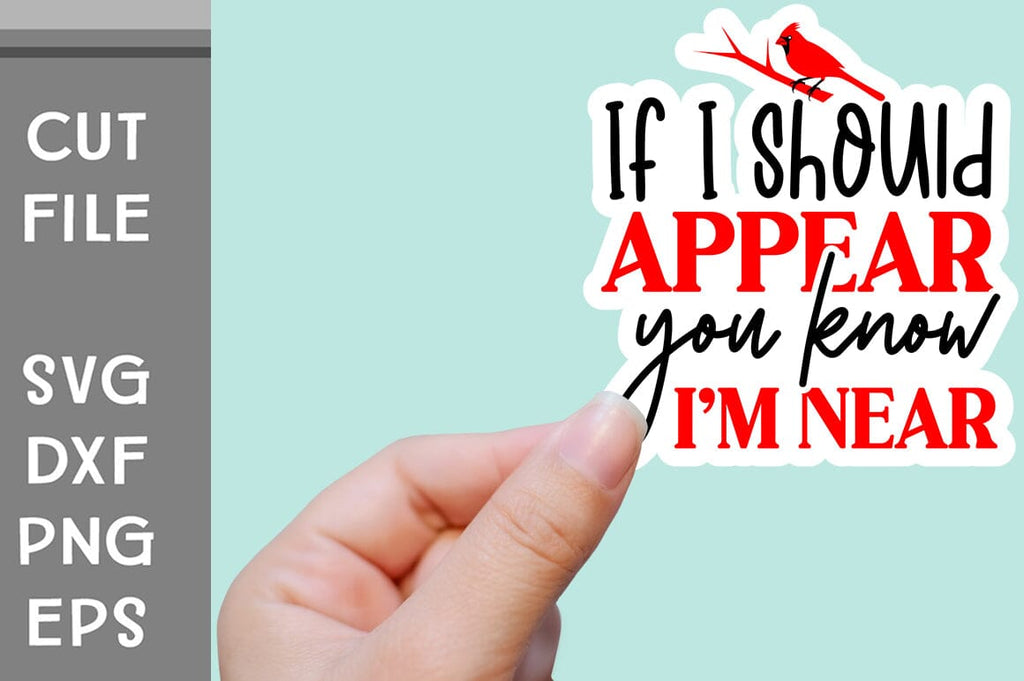 Christmas Cardinals Sticker SVG - So Fontsy