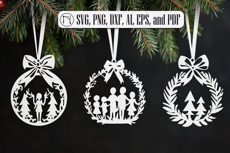 Christmas Decorative SVG cut file - So Fontsy