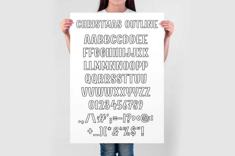 Christmas Duo Font SVG, OTF, TTF | Christmas Letters | Winter Alphabet ...