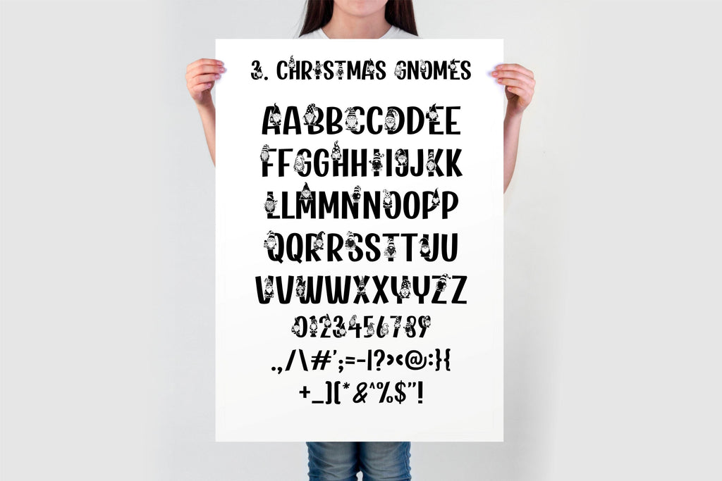 Christmas Font SVG Bundle | Christmas Duo | 9 Festive Styles - So Fontsy