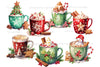 Christmas Hot Cocoa PNG | Christmas Coffee Clipart Set - So Fontsy