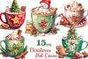 Christmas Hot Cocoa PNG | Christmas Coffee Clipart Set - So Fontsy