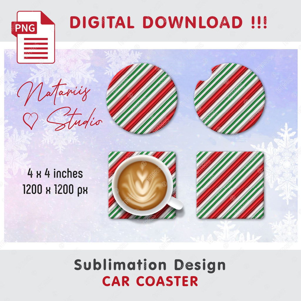 Christmas Inflated Mini Bundle - Tumbler, Mug, Pen, Coaster. - So Fontsy