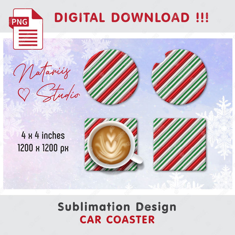 Christmas Inflated Mini Bundle - Tumbler, Mug, Pen, Coaster. - So Fontsy