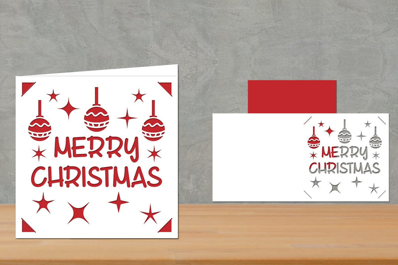 Christmas Insert Card, Christmas Card, Christmas Greeting Card - So Fontsy