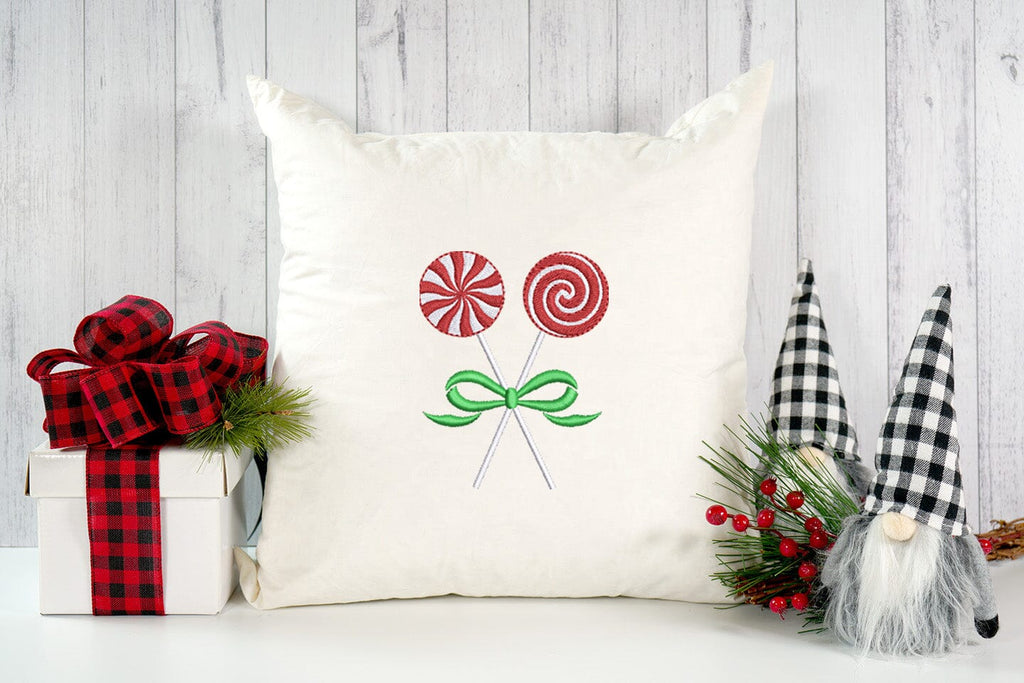 Christmas Peppermint Candy Embroidery Design - So Fontsy