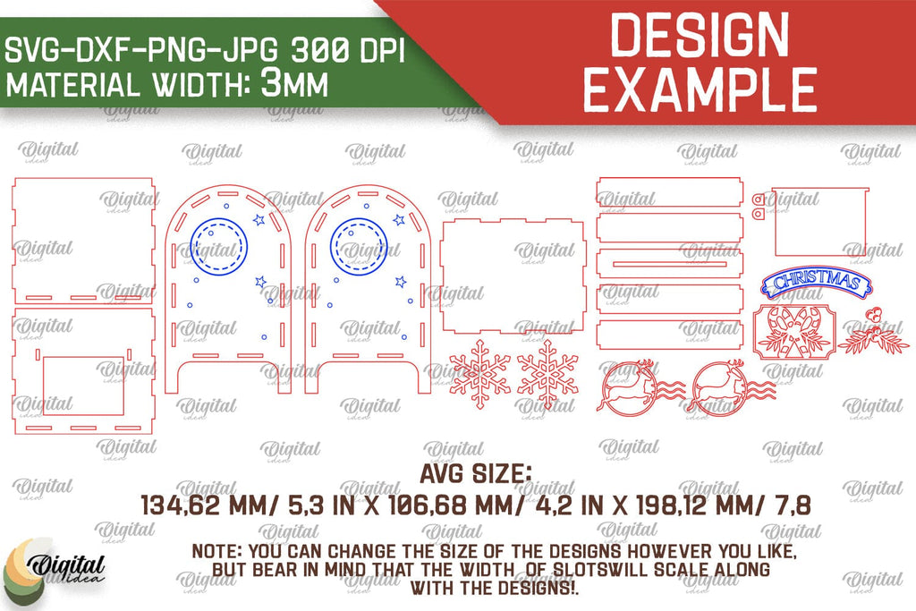 Christmas Santa Mail Laser Cut. Letters to Santa MailBox SVG - So Fontsy