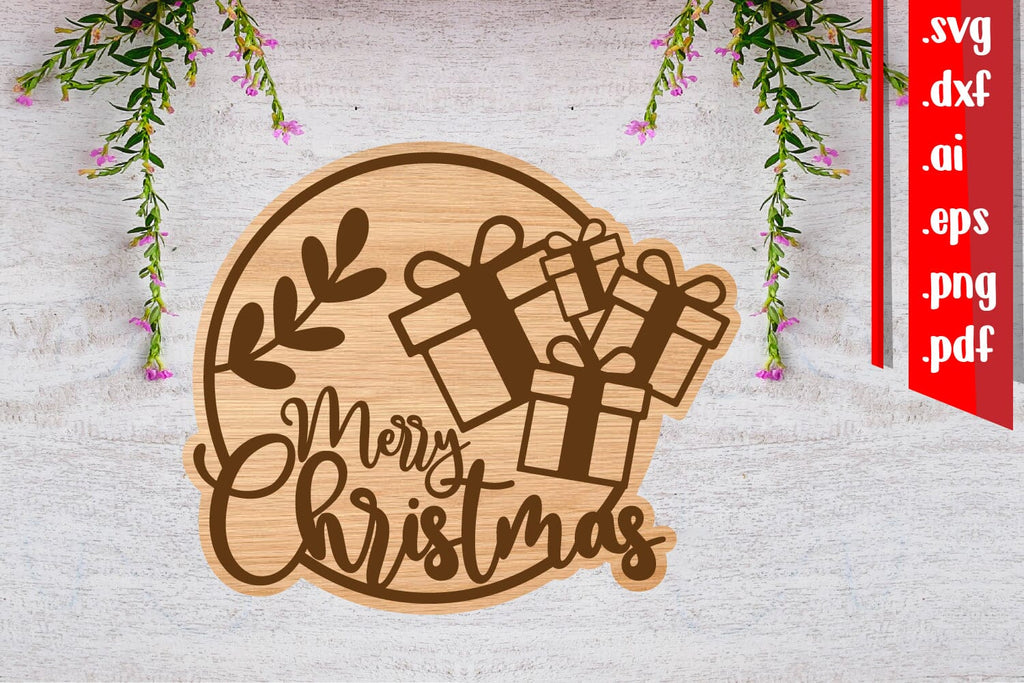 Christmas Sign 5 | Christmas Laser Cut files - So Fontsy
