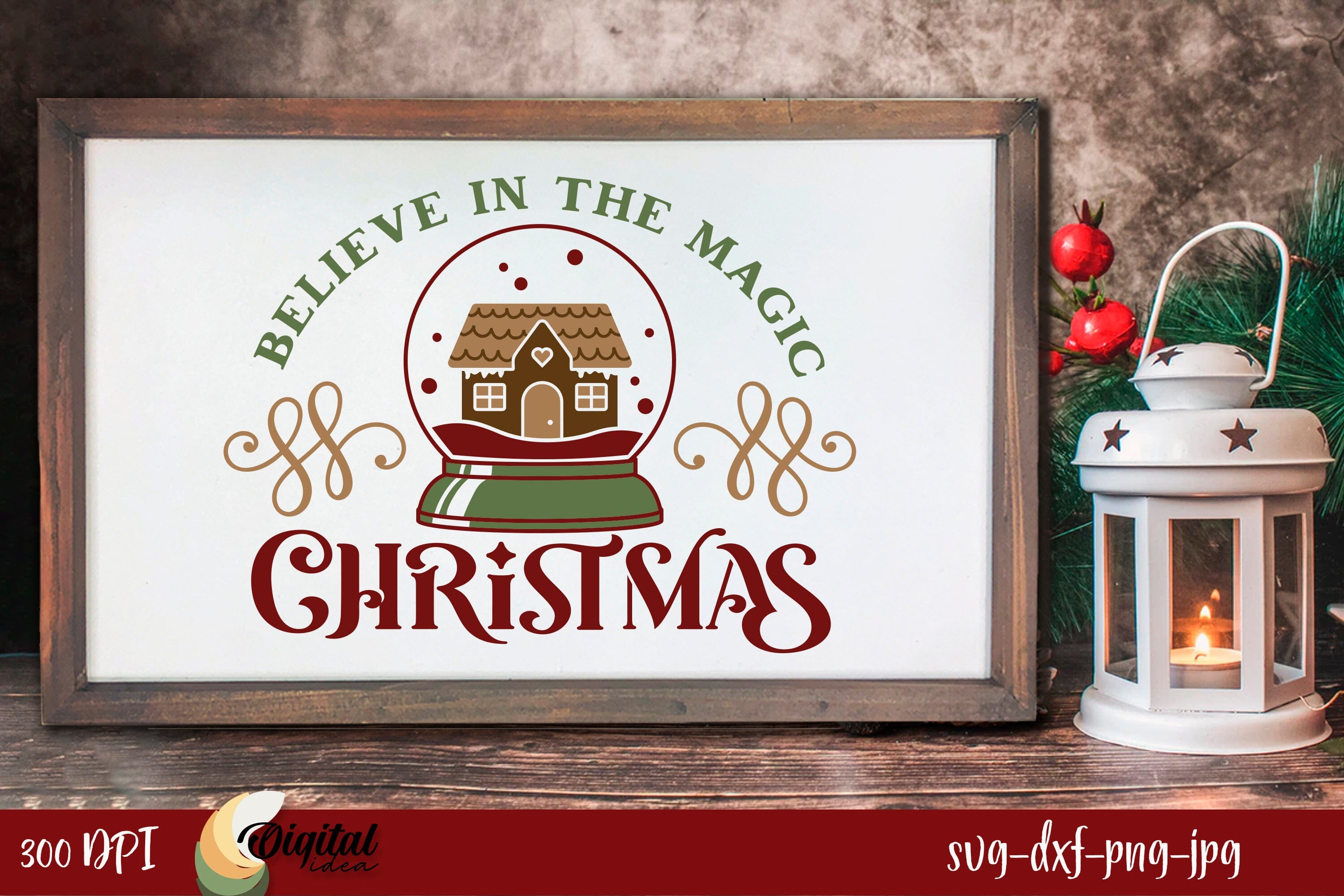 Christmas Sign SVG. Merry Christmas Sign SVG - So Fontsy