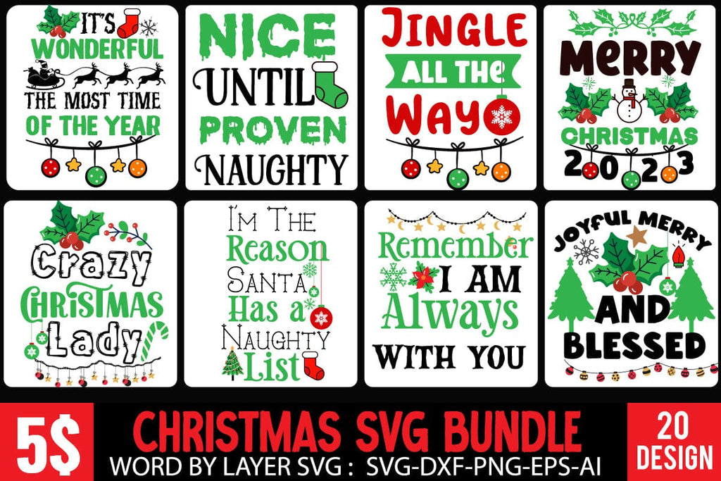 Christmas SVG Bundle ,Christmas SVG Bundle Quotes , Funny SVG Bundle ...