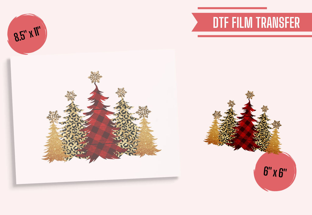 Christmas Trees DTF Transfer - So Fontsy