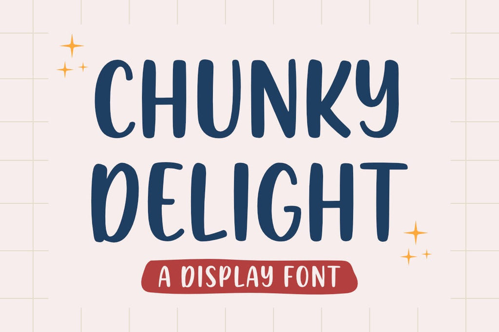 Chunky Delight Handwritten Font - So Fontsy