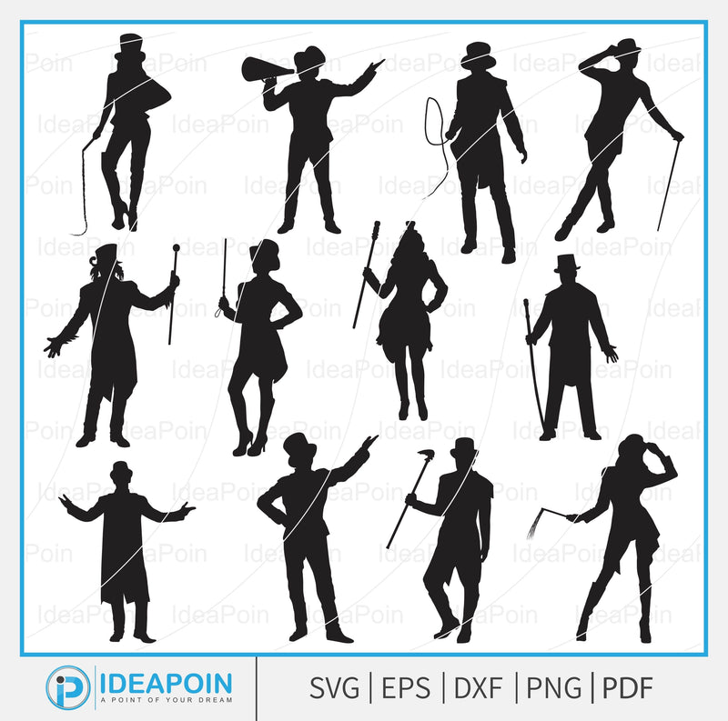 Circus Man svg, Bundle Circus Showman SVG, Circus Man Vector, The ...
