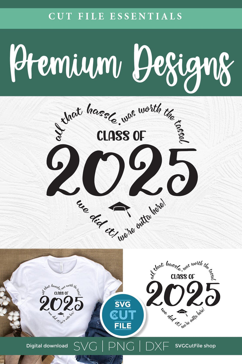 Class of 2025 svg, cute 2025 grad svg, 2025 graduation svg - So Fontsy