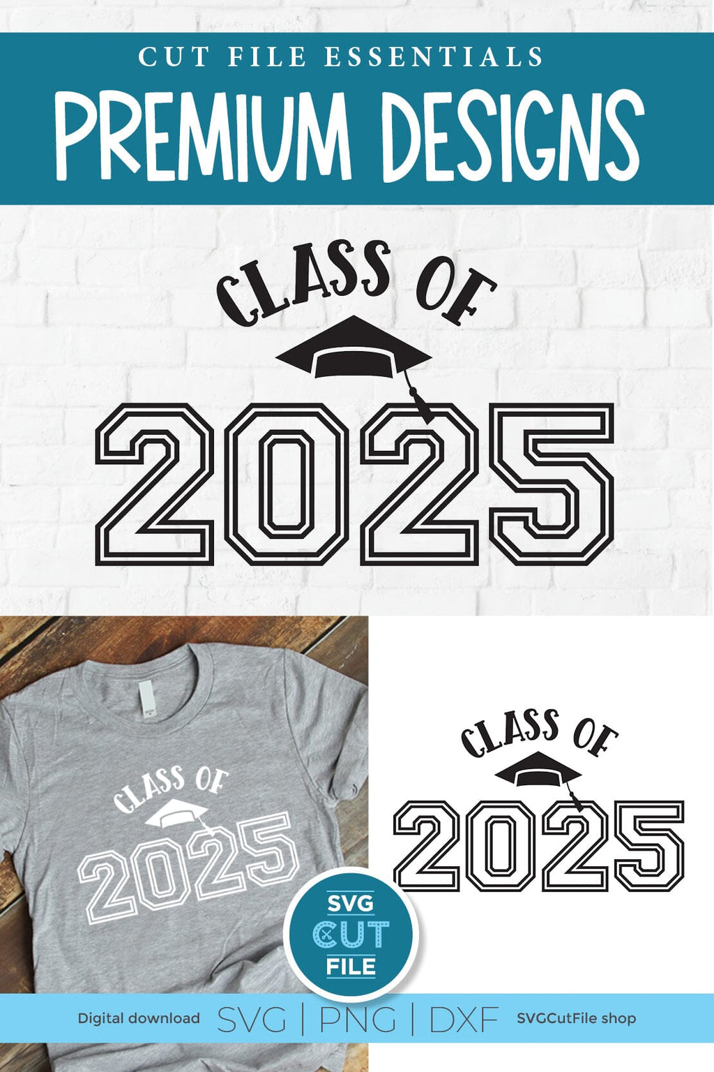 Class of 2025 svg, cute 2025 grad svg, 2025 graduation svg - So Fontsy