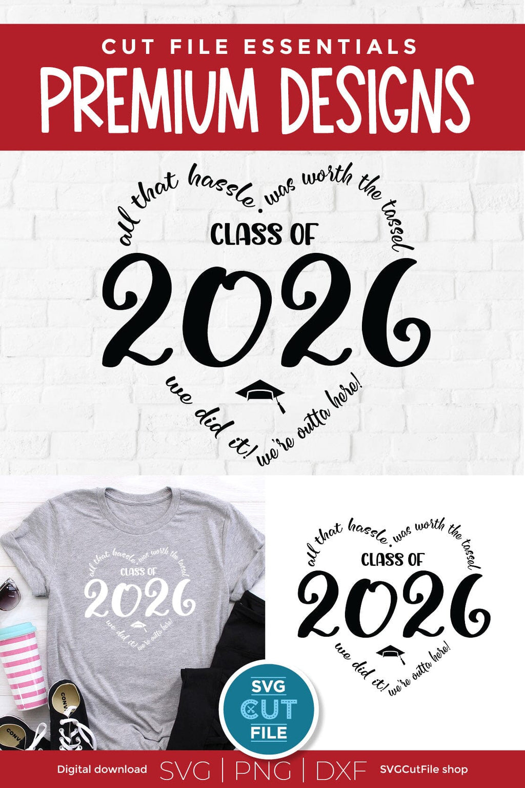 Class of 2026 svg, cute 2026 grad svg, 2026 graduation svg - So Fontsy