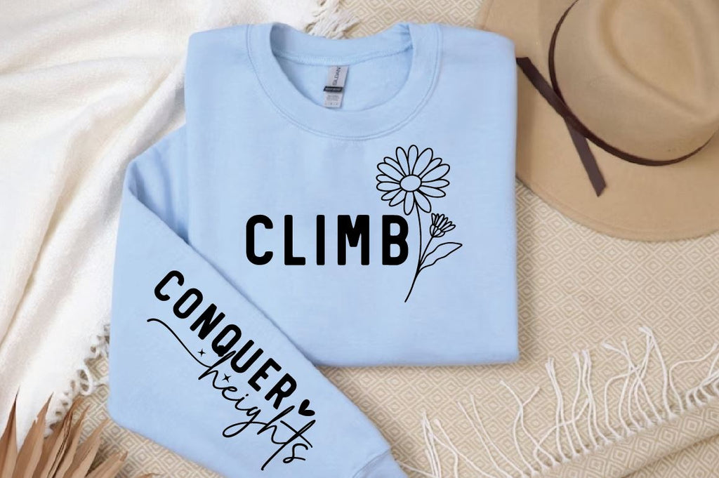Climb SVG Sleeve Design - So Fontsy
