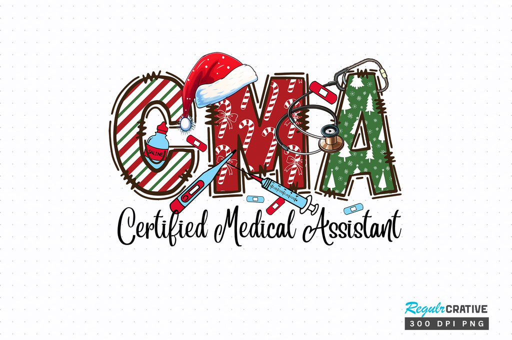 CMA certified medical assistant png design - So Fontsy