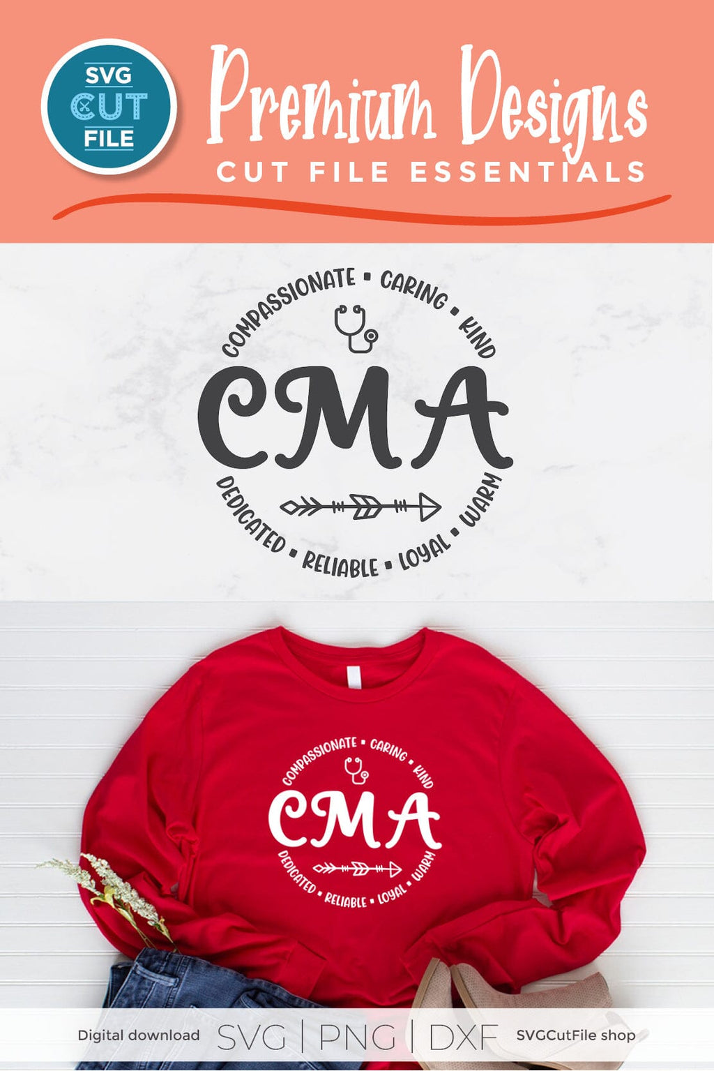 CMA svg, Certified Medical Assistant svg - So Fontsy