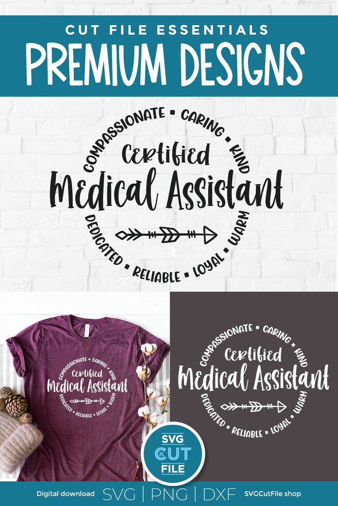 CMA svg, Certified Medical Assistant svg - So Fontsy
