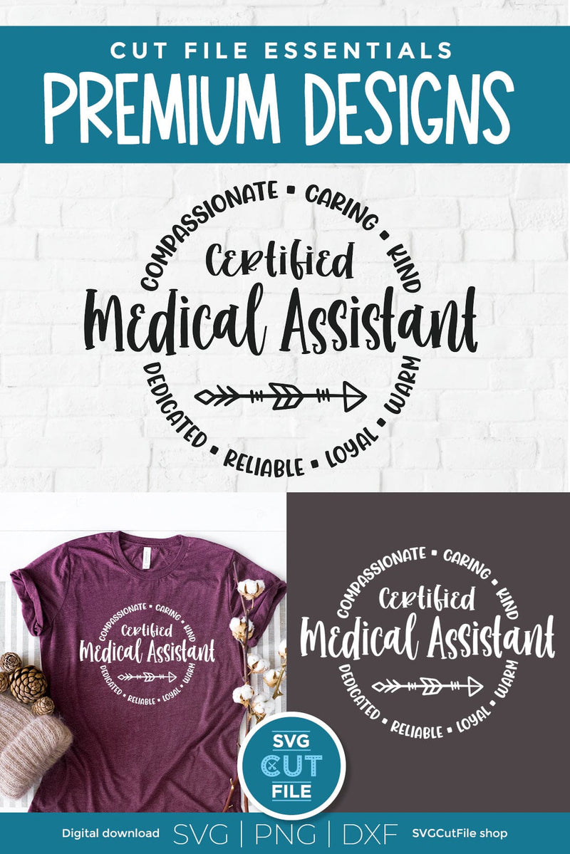 CMA svg, Certified Medical Assistant svg - So Fontsy
