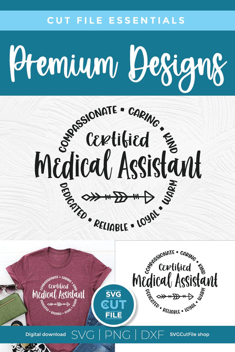 CMA svg, Certified Medical Assistant svg - So Fontsy