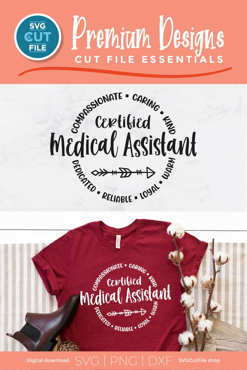CMA svg, Certified Medical Assistant svg - So Fontsy
