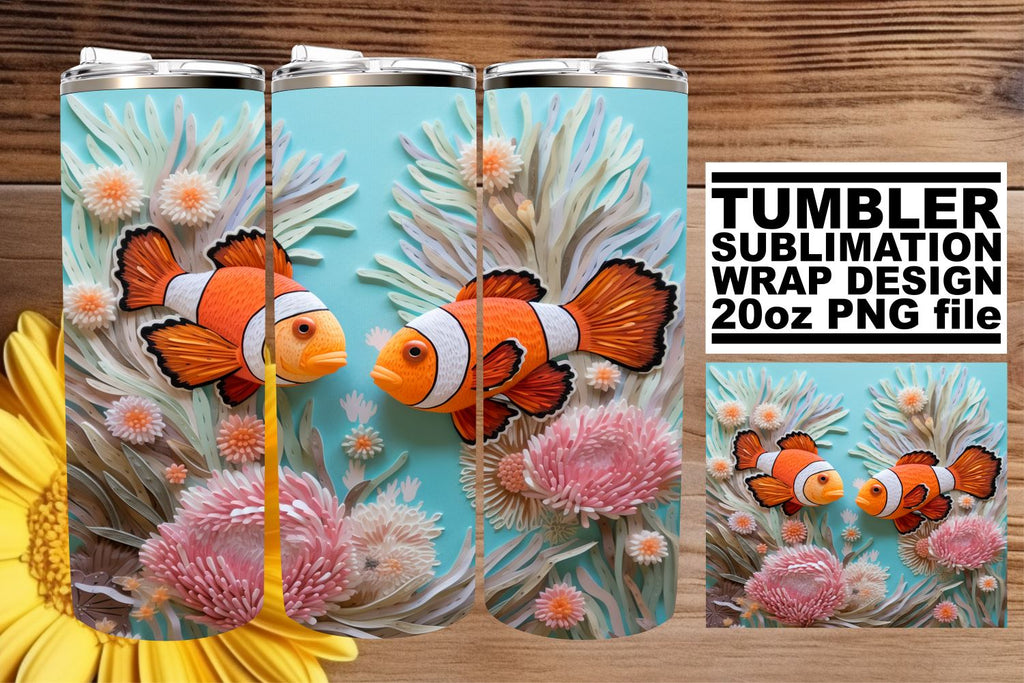 Coastal Charm Sublimation Tumbler Wrap - So Fontsy