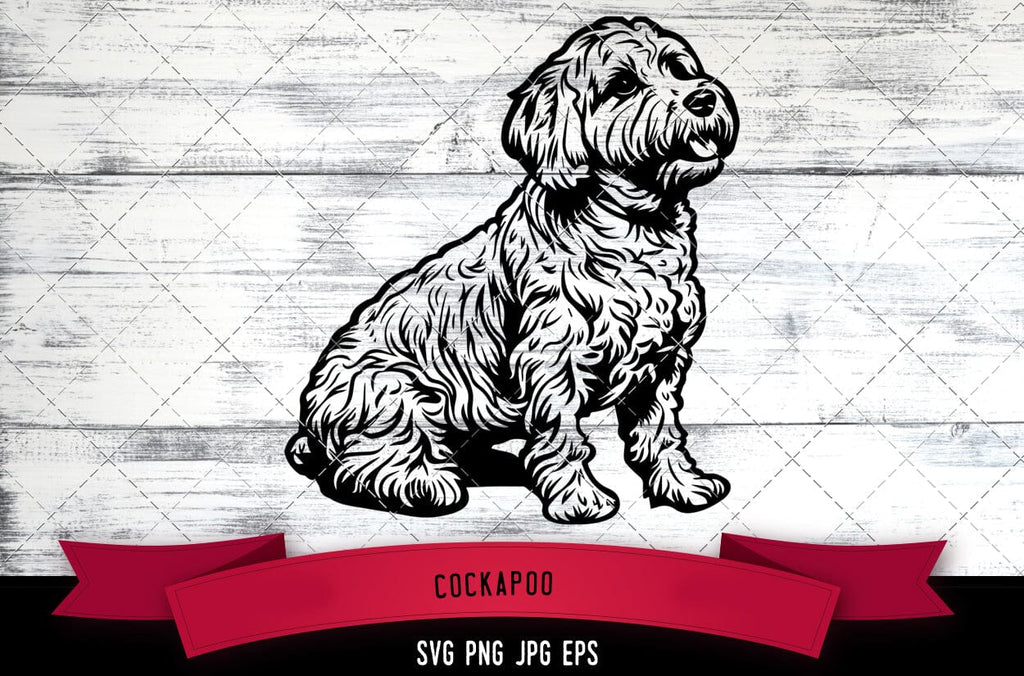Cockapoo SVG, Dog SVG, Logo - Digital Download with Commercial License ...