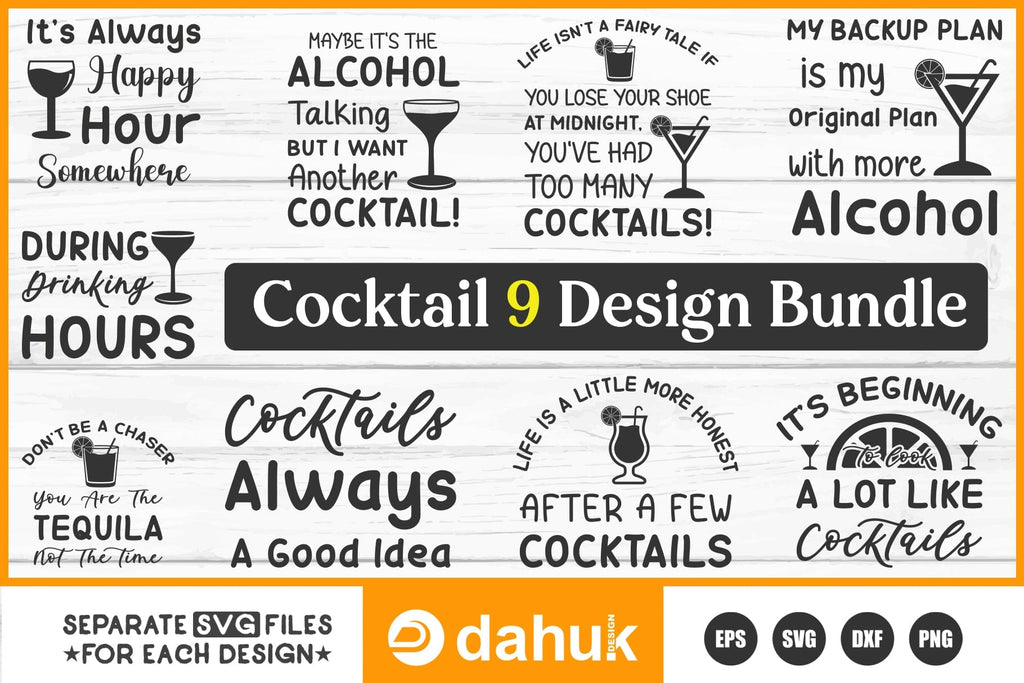 Cocktails SVG, Cocktail Party SVG, Cocktail Clipart, Drinks SVG ...