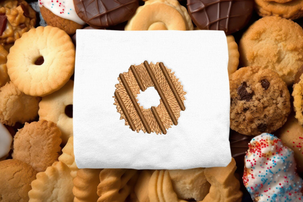 Coconut Caramel Fudge Cookie Mini Embroidery - So Fontsy