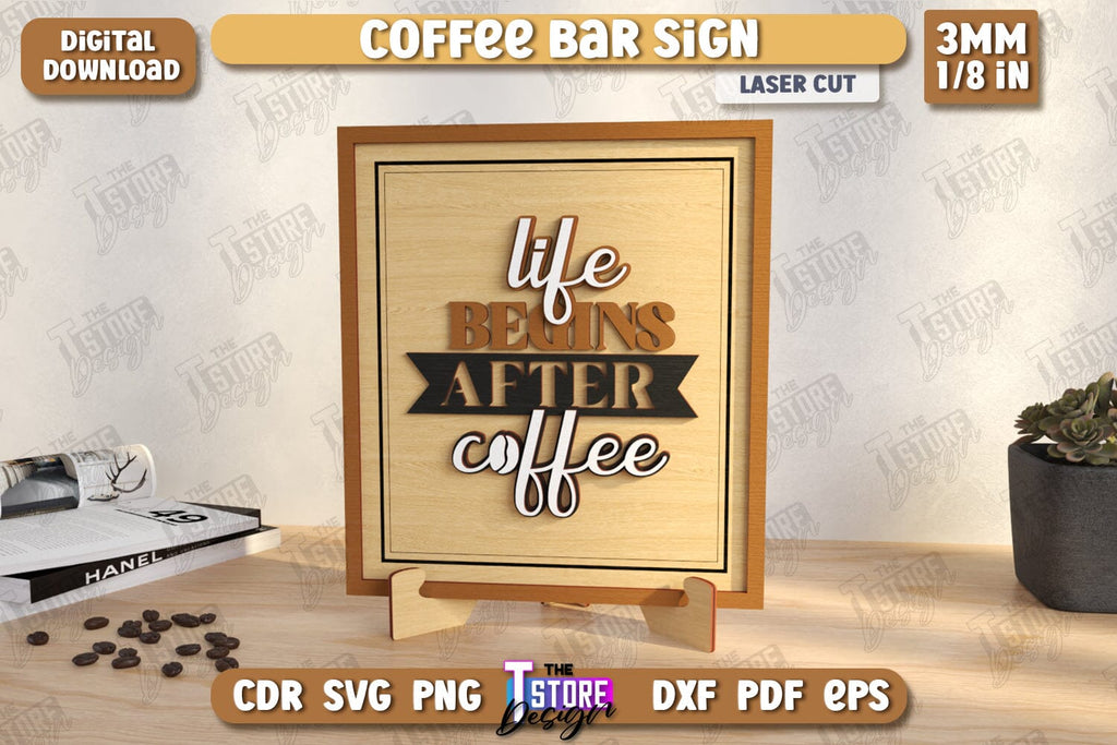 Coffee Bar Sign Laser Cut | Coffee House | Coffee Shop | Interior ...