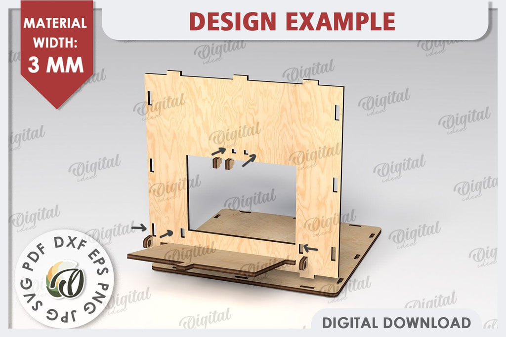 Coin Bank Box LaserCut. Wooden Piggy Bank SVG. Money Box SVG - So Fontsy