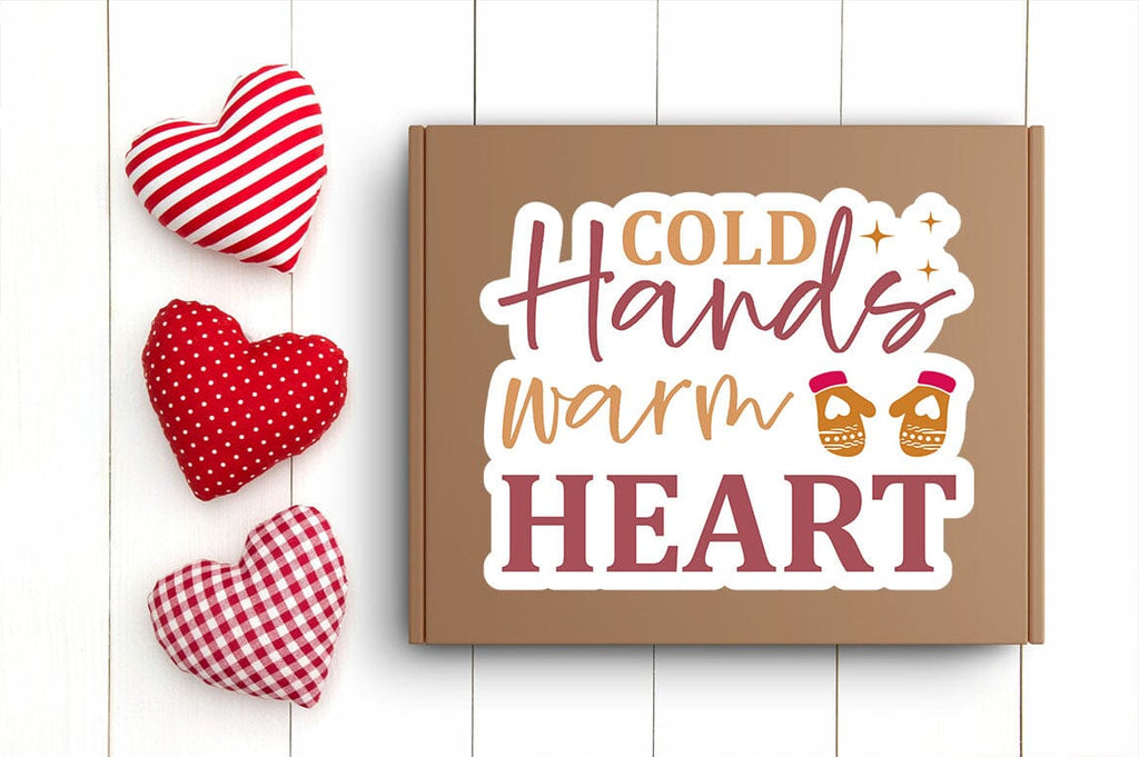 Cold hands warm heart Png Sticker Design - So Fontsy