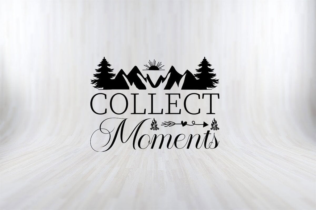 COLLECT MOMENTS Camping SVG PNG Craft Cut File - So Fontsy