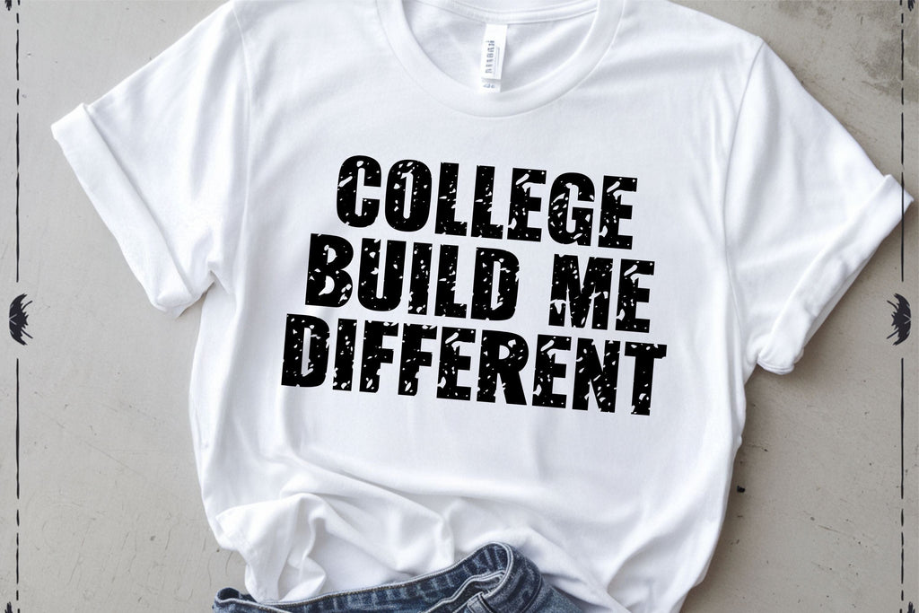 College Distressed Font | Grunge College Font OTF SVG - So Fontsy