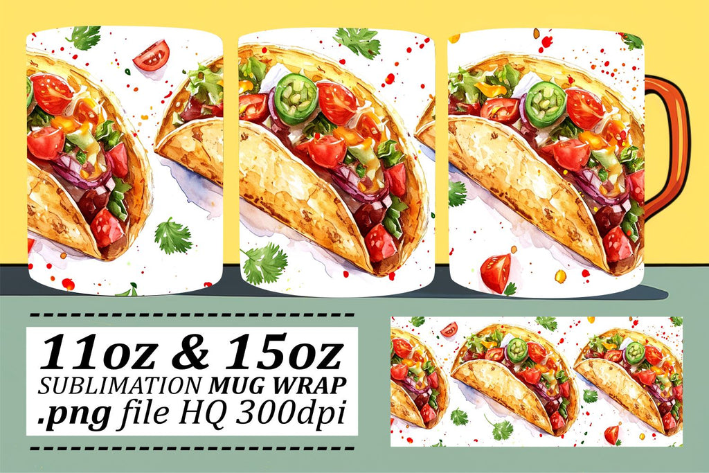 Colorful Culinary Creations Sublimation Art - So Fontsy