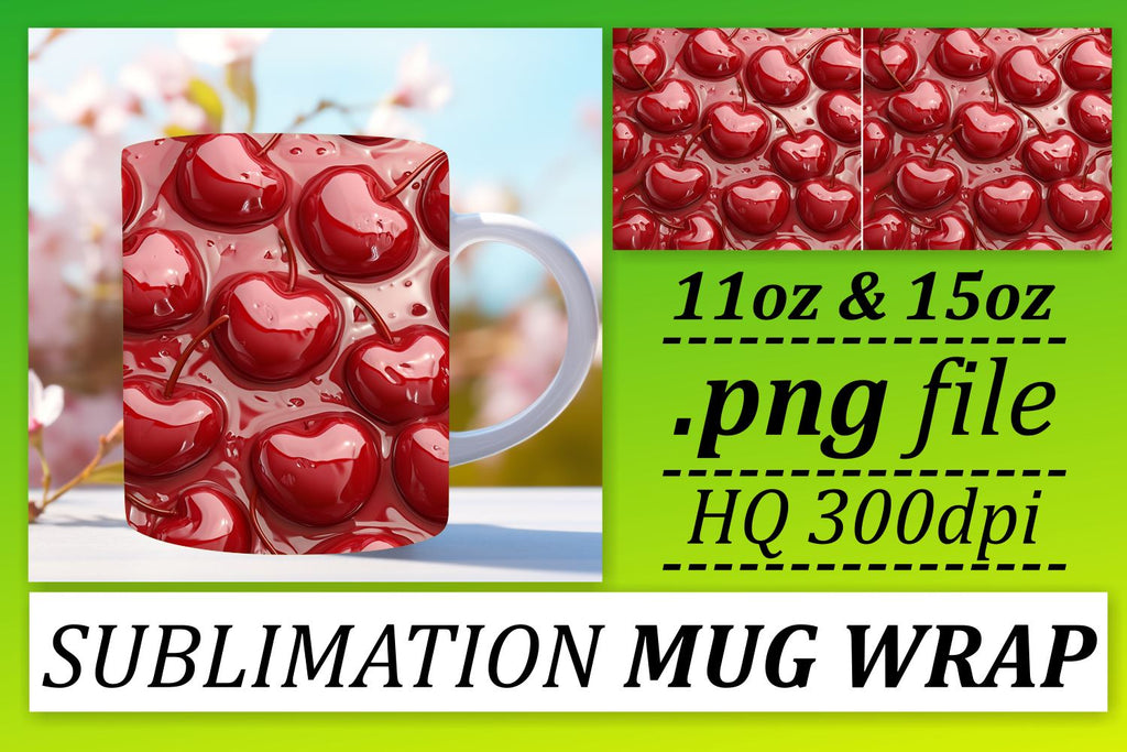 Colorful Fruit Mug Art: Sublime Sublimation Style - So Fontsy