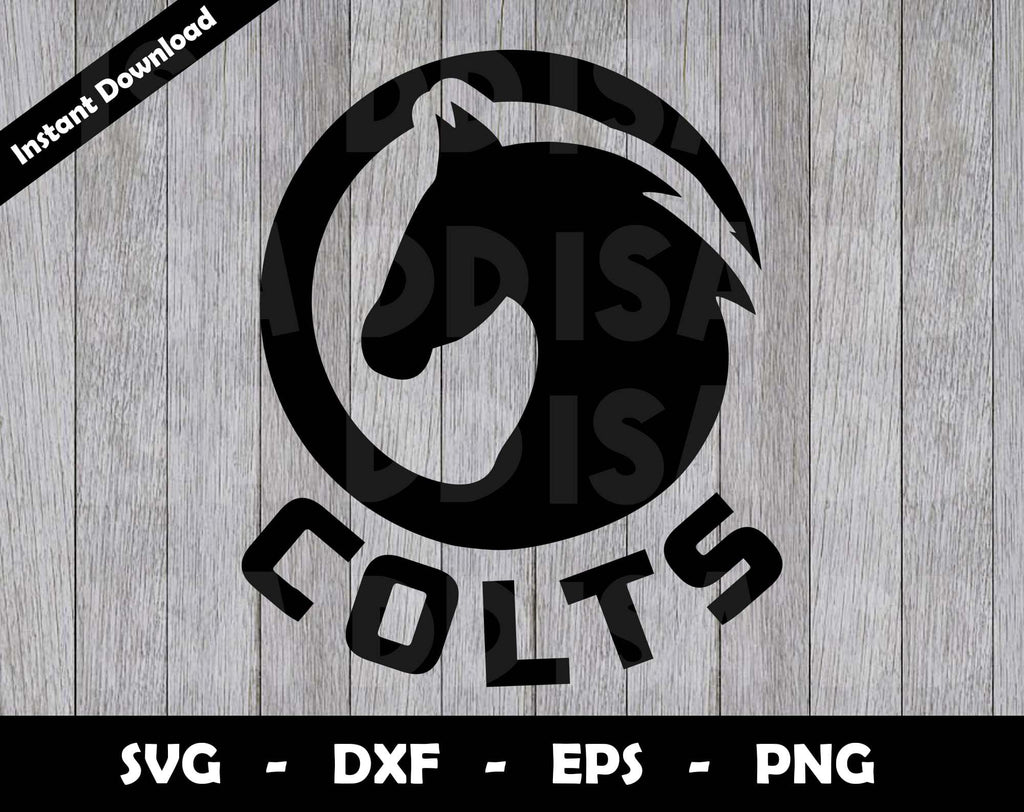 Colts SVG Cut File, Colts logo SVG Design, Colts Football Mascot, T ...