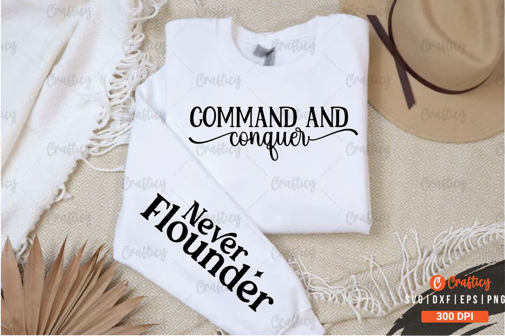 Command and conquer Sleeve SVG Design - So Fontsy