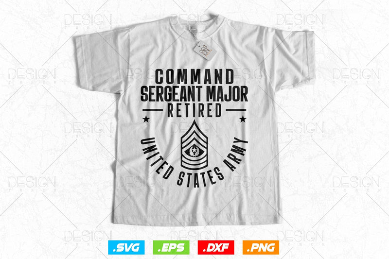 Command Sergeant Major Retirement Svg Png, Army Svg, Fathers Day Svg ...
