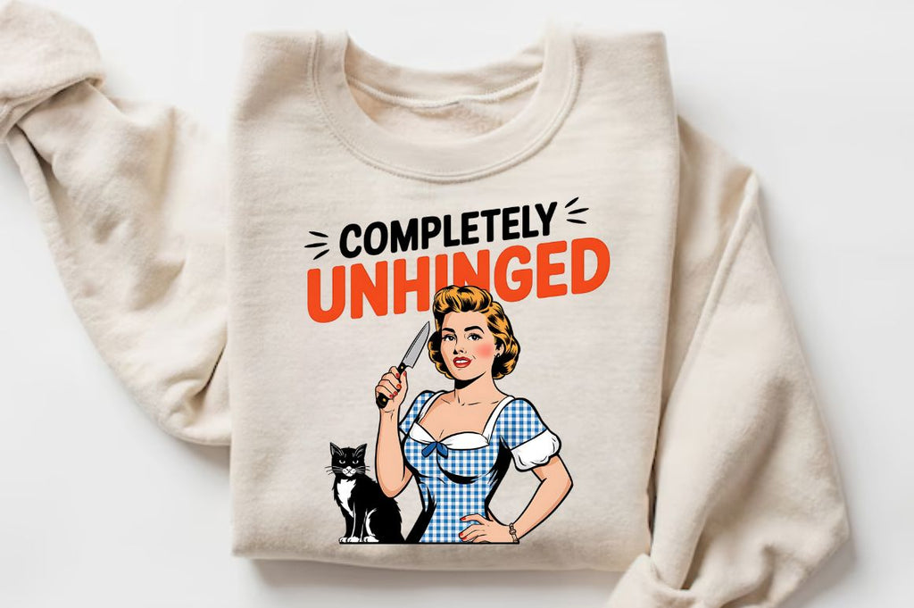 Completely Unhinged Sublimation Design - So Fontsy